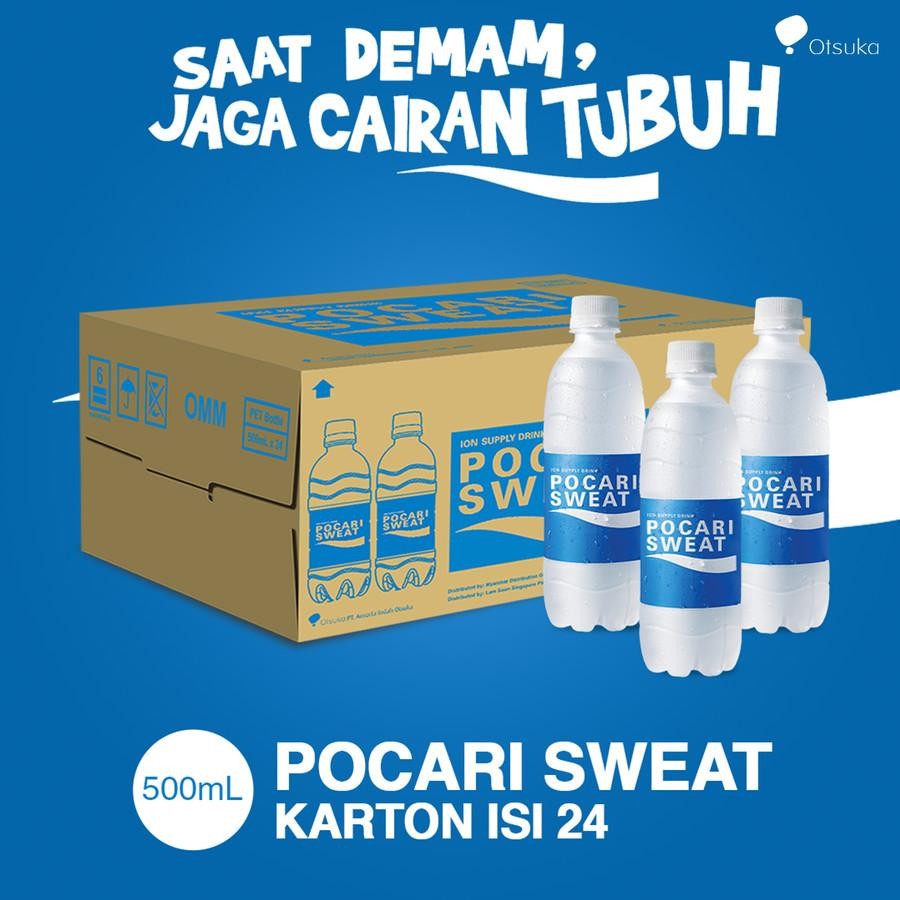 Jual Pocari Sweat Botol 500 ml. 1 Dus isi 24 pcs. | Shopee Indonesia