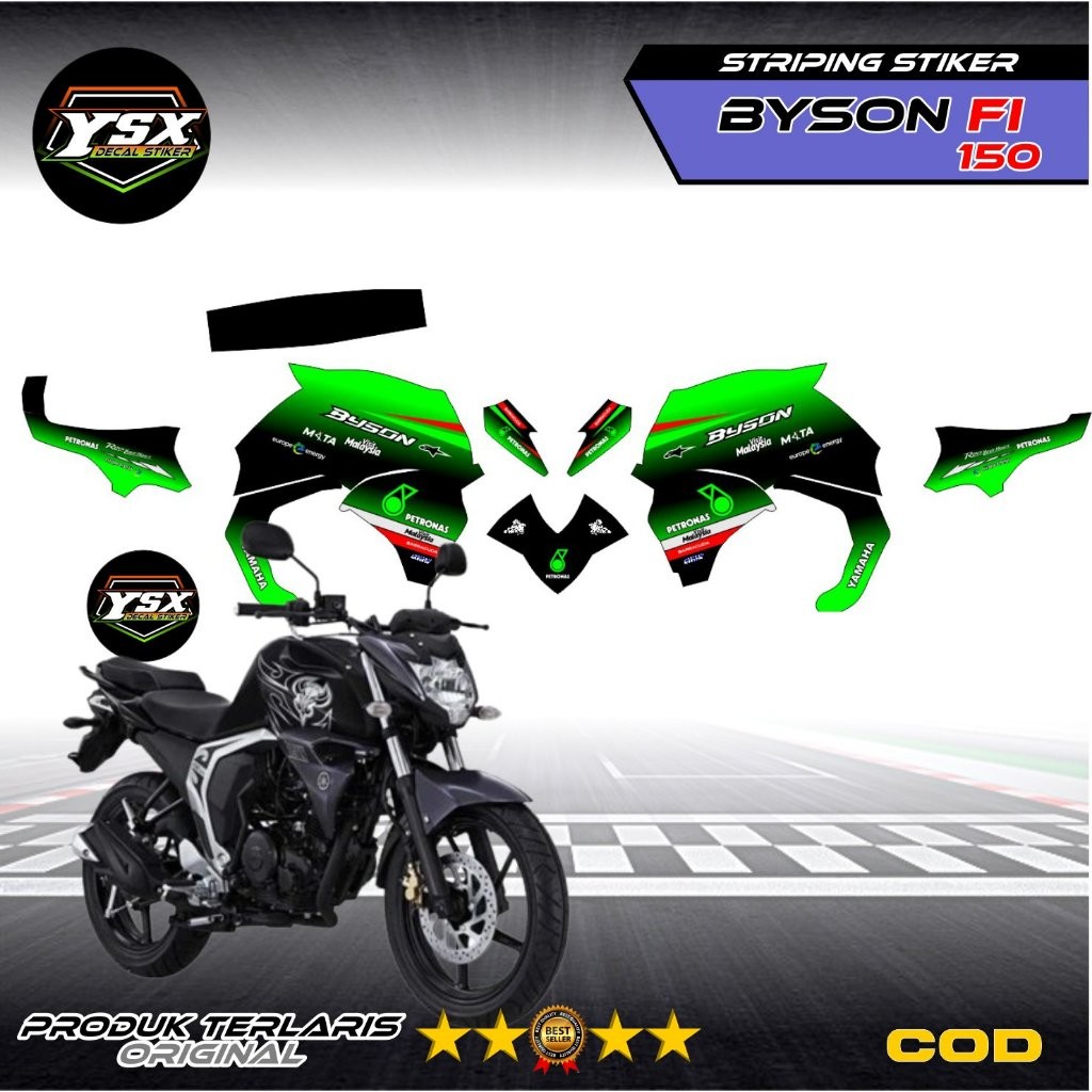 Jual Decal Byson Fi 150 Stiker fullbody Model Design Racing Baru ...