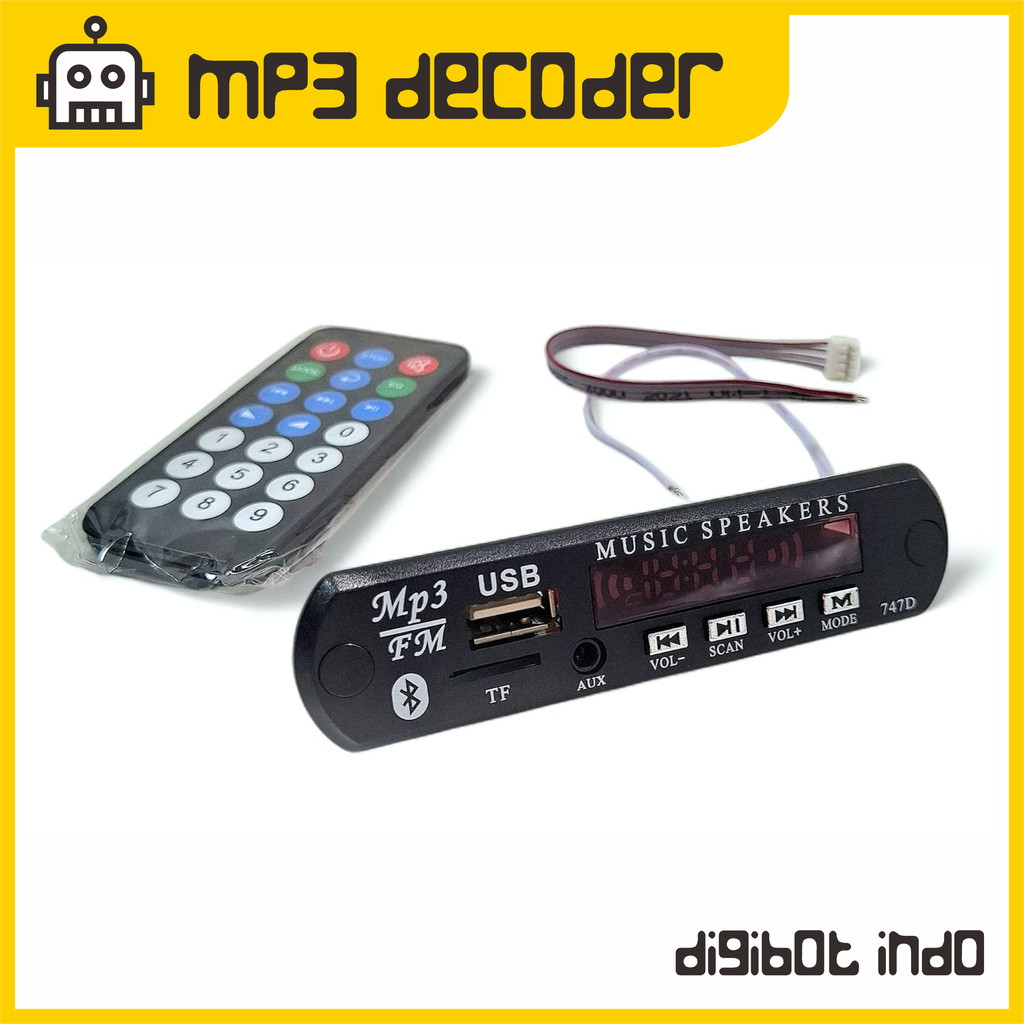 Jual MP3 Decoder Audio Player Module - Bluetooth USB FM Radio Remote ...