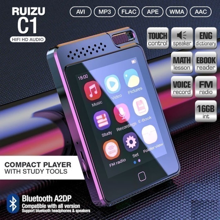 Jual GROSIRUNIK99 RUIZU C1 64GB - Digital Music Player MP3 MP4 ...