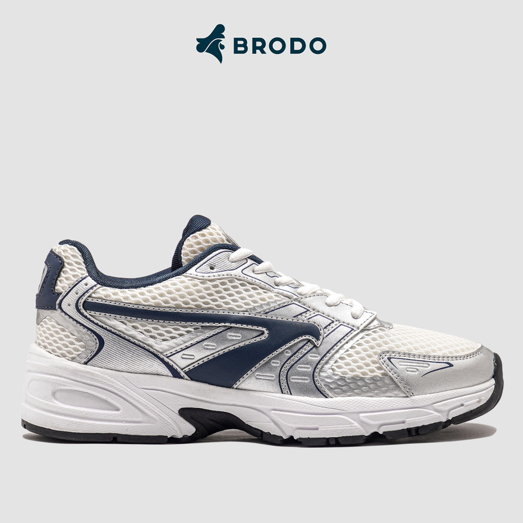 Jual BRODO - Sneakers Ace Neptune Silver Navy WS | Shopee Indonesia