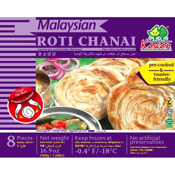 Jual KAWAN FOOD ROTI CHANAI ISI 8 PCS | Shopee Indonesia