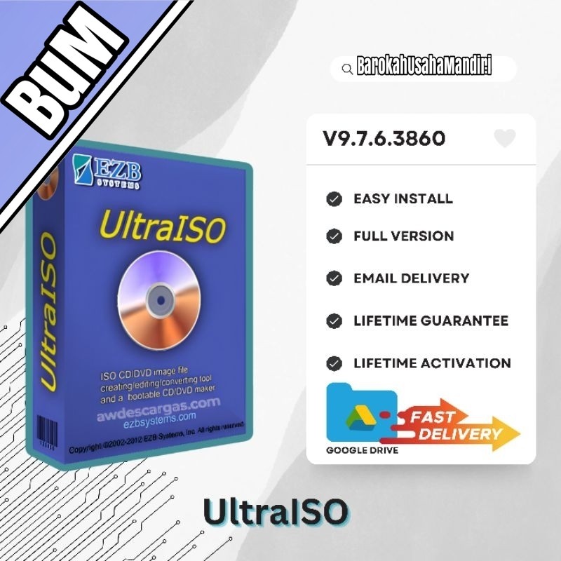 Jual UltraISO Premium 9.7.6.3860 Full Version (Versi Terbaru) | Shopee ...
