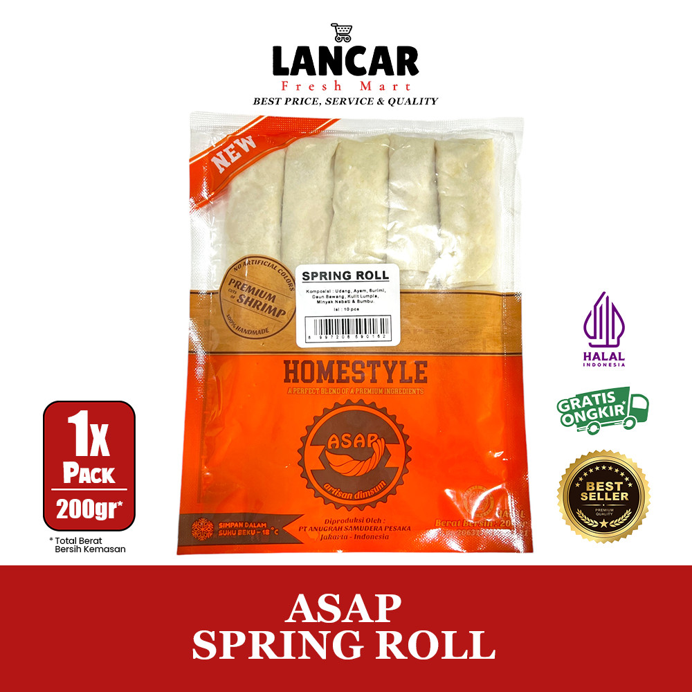 Jual ASAP SPRING ROLL 200 GR / ASAP SPRING ROLL 200 GR | Shopee Indonesia