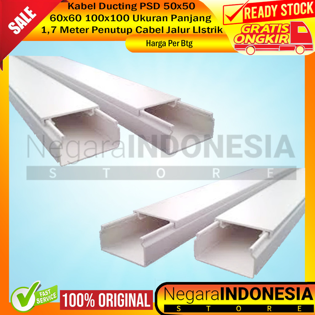 Jual Kabel Ducting Protector Pelindung Penutup Kable Duct PSD 50x50 ...