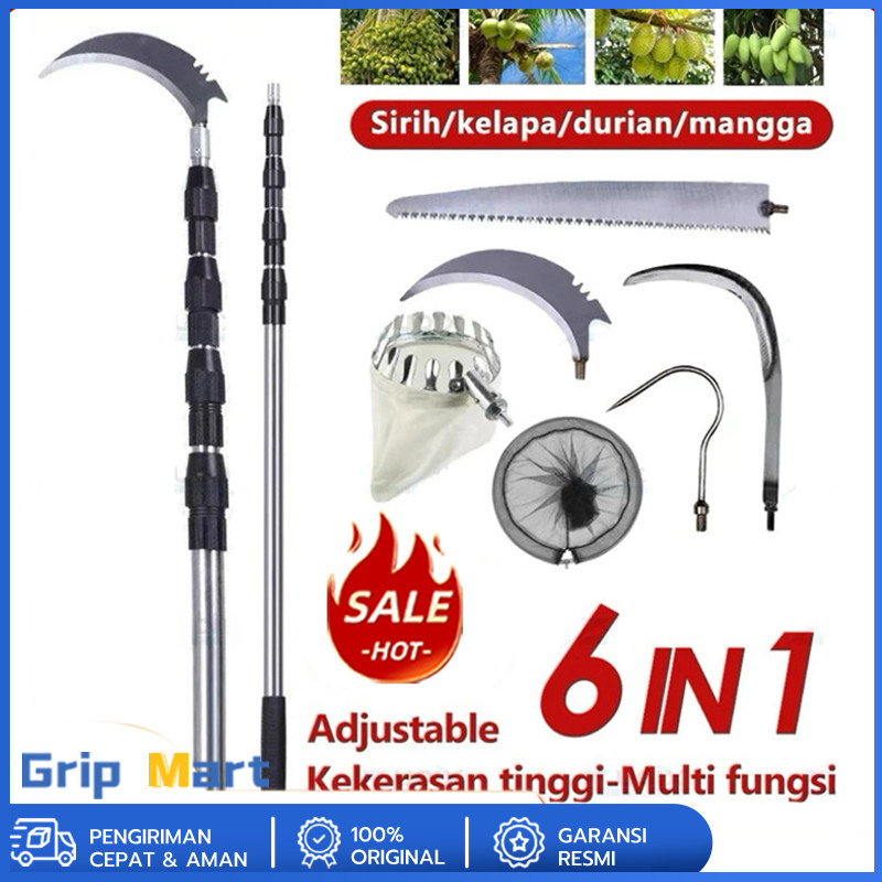 Jual 6M Tongkat Panjang Untuk Petik Buah metal fruit picker / Gergaji Pemangkasan Cabang Ranting ...