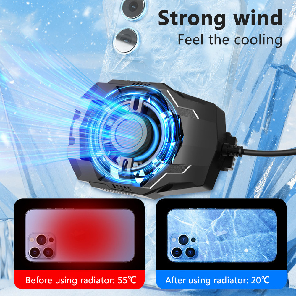Jual F18 Radiator Fan Gaming Phone Mobile Fan Cooler Radiator Pendingin ...