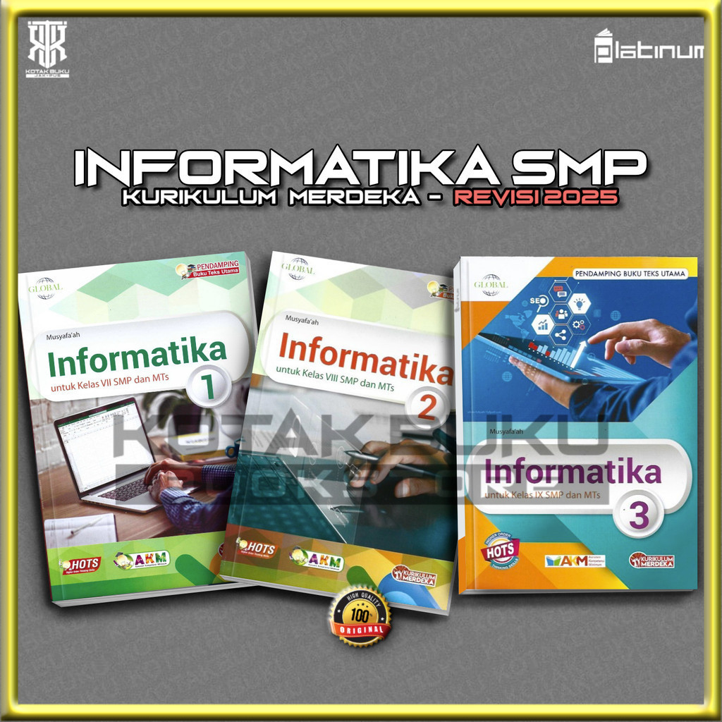 Jual Buku Informatika Kelas 7 8 9 SMP Kurikulum Merdeka / Informatika SMP / / Revisi 2025 ...