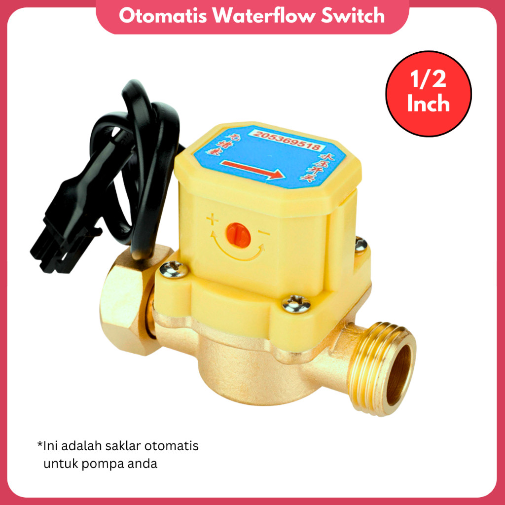 Jual Saklar Otomatis Pompa Booster Dorong / Water Flow Switch Ukuran 1/ ...