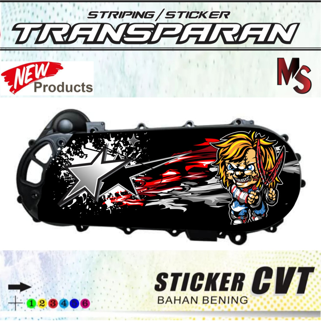 Jual STIKER transparan CVT MOTIF AL VARIASI GRADASI KZR GEN 1/2 02 ...