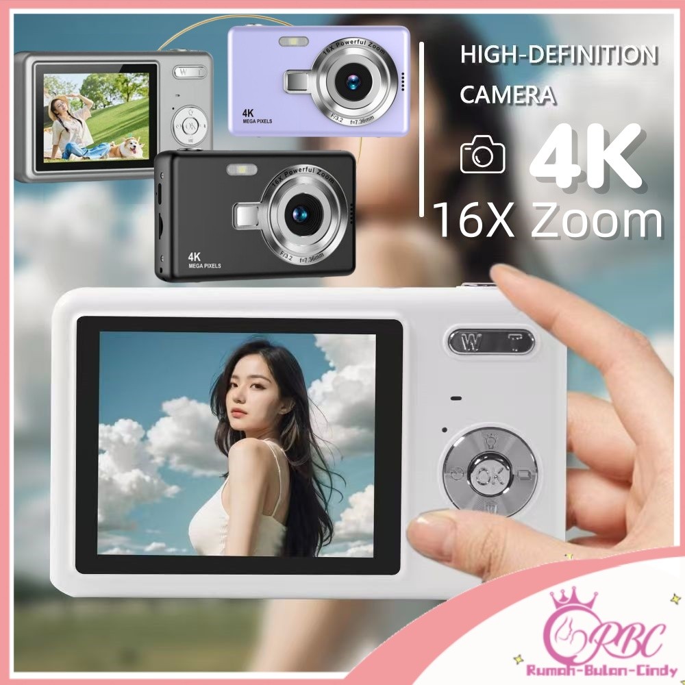 Jual [Penjual Lokal] 4K Camera Digital Digicam Kamera Pocket 48MP 1080P ...