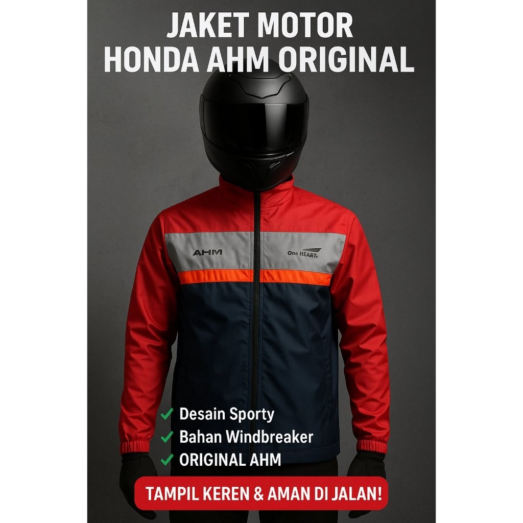 Jual Jaket Motor Honda AHM Original – Tampil Keren & Aman di Jalan ...