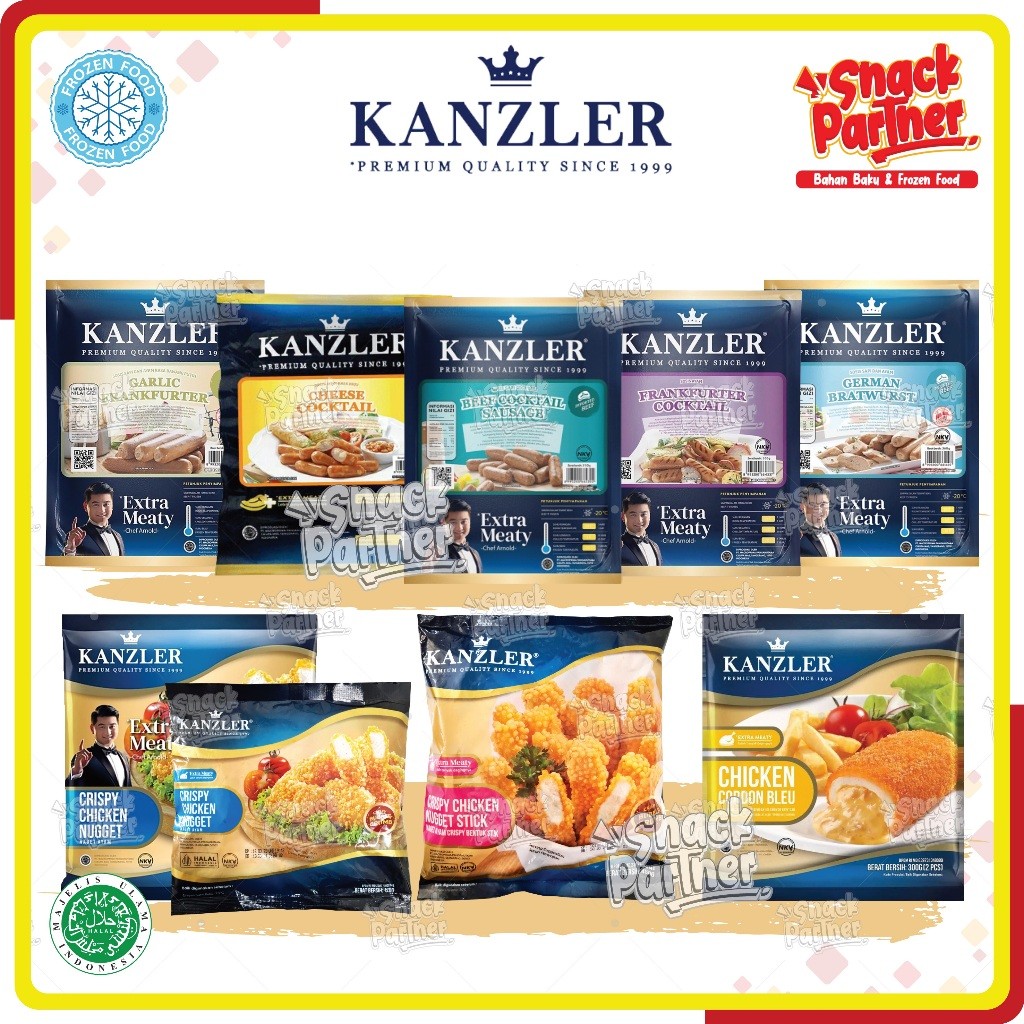 Jual KANZLER Sausage & Cricpy Chicken Nugget - Beef Cocktail Cheese ...