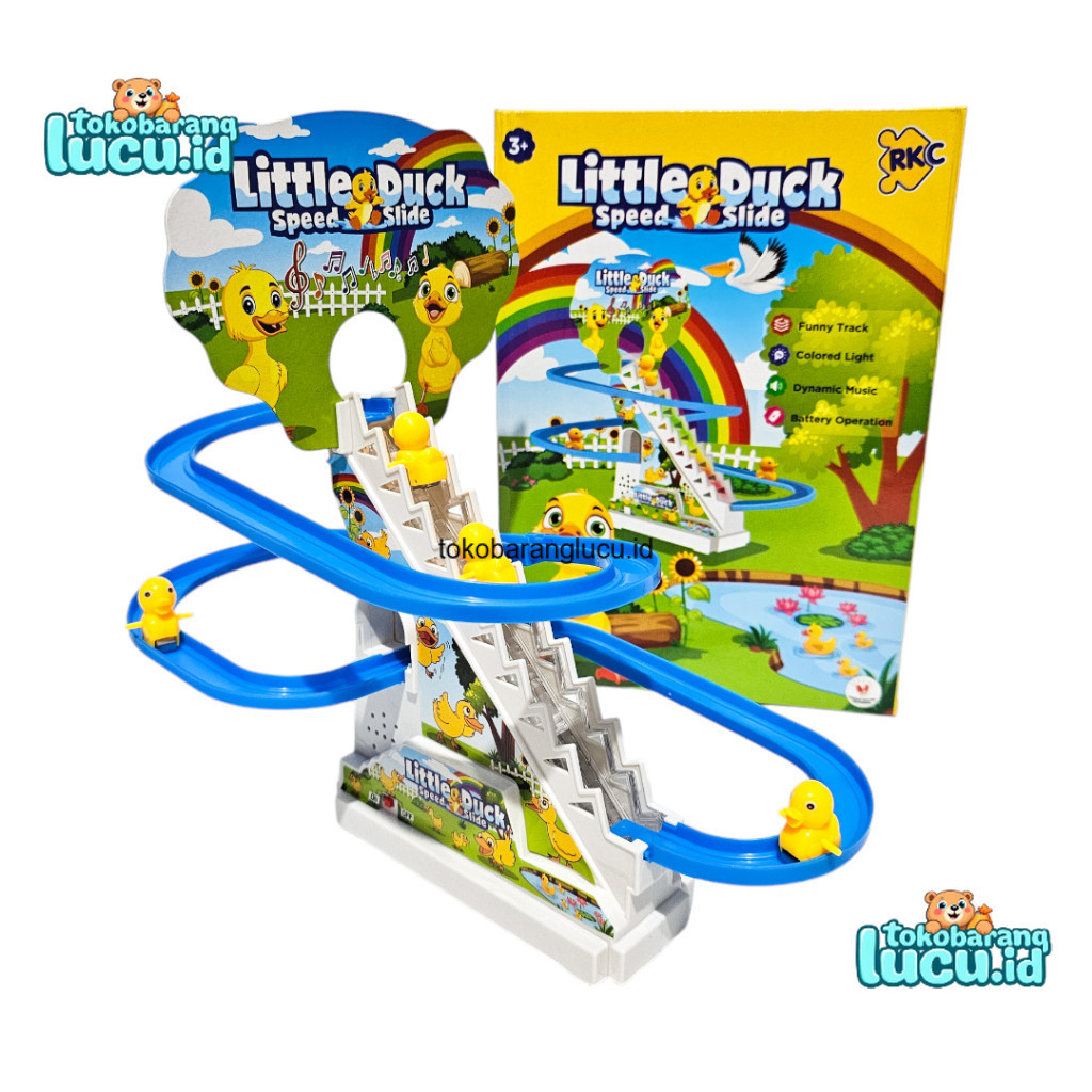 Jual Mainan Anak Bebek Naik Tangga Little Duck 4 Bebek Bisa Nyala Lampu ...