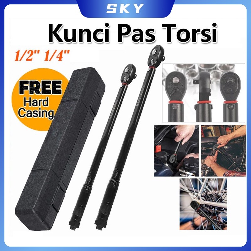 Jual BARETSS 1/2 Torsi Preset Torsi Kunci Pas Drive Alat Tangan Kunci ...