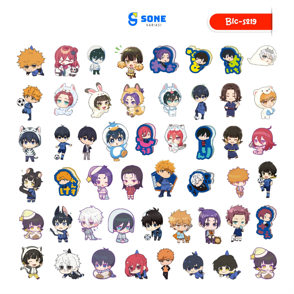 Jual Stiker Blue Lock Bluelock Vinyl Waterproof Stciker Anime Laptop ...