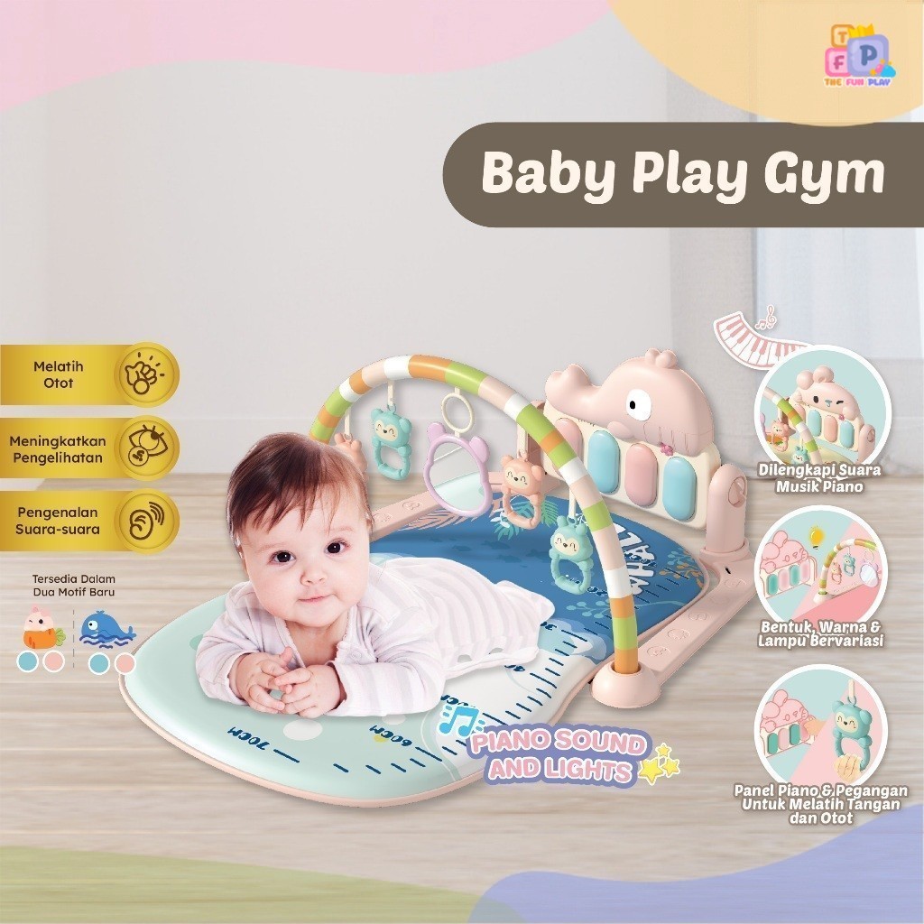 Jual TheFunPlay Baby Playgym All in One Piano Playmat Matras Bayi ...