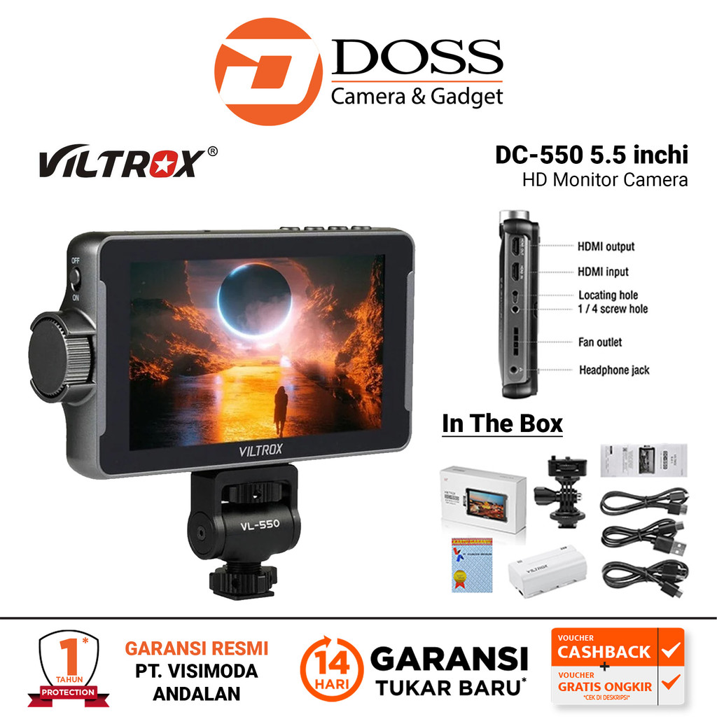 Jual Viltrox DC-550 Lite 5.5" HD Monitor DC550 5,5inch | Shopee Indonesia
