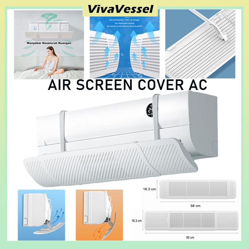 Jual Cover Penahan Hembusan Angin Indoor AC/Akrilik Penahan Angin ...