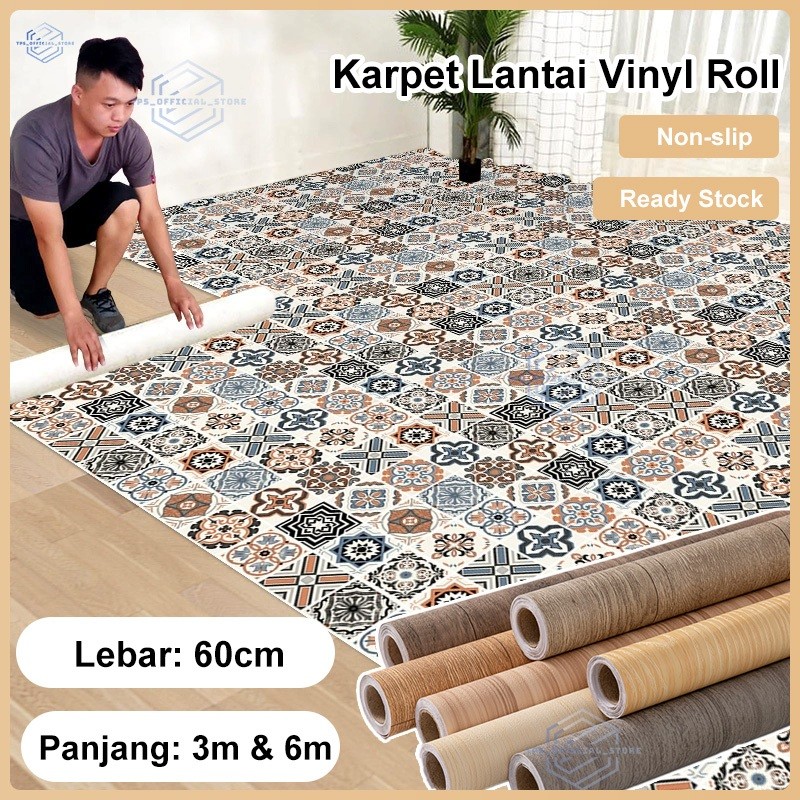 Jual KICLONE_SHOP Karpet Lantai Vinyl Roll / [60CM x 3M\6M] / Karpet ...