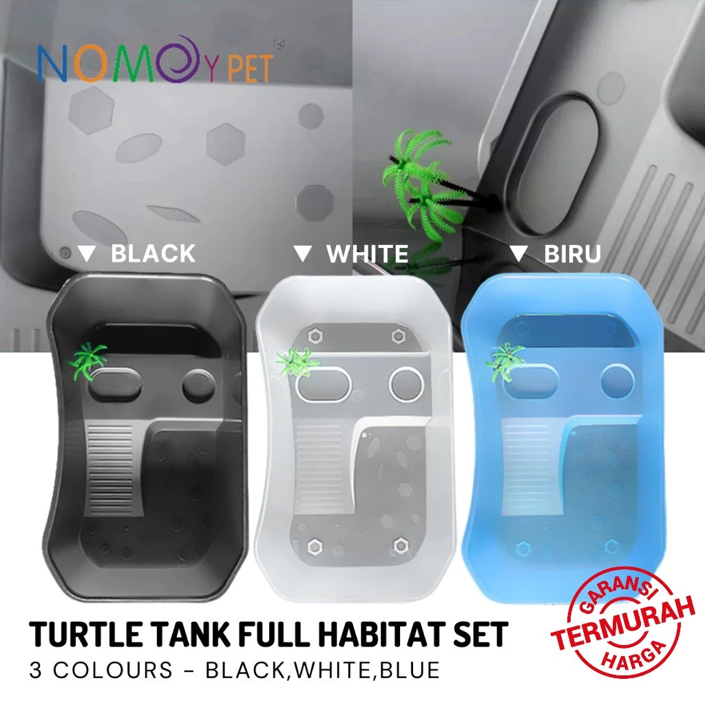 Jual PROMO Turtle Tank M Aquarium Ember Bak Kandang Viva Akuarium Filter Rumah Tempat Basking ...