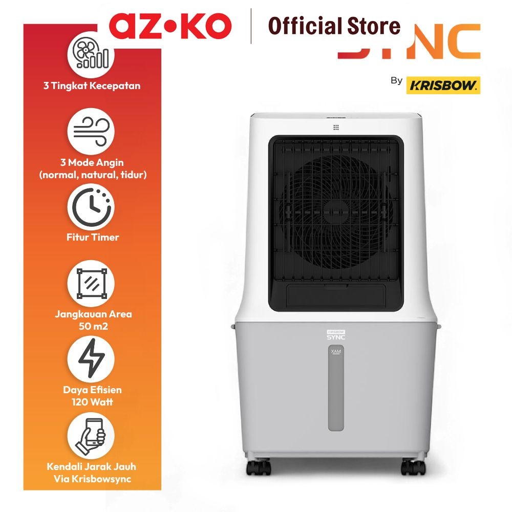 Jual AZKO Krisbow Sync 30 ltr Smart Air Cooler 2400Cmh - Putih Smart ...