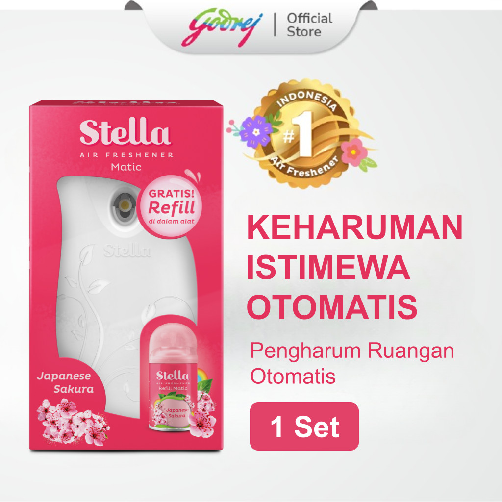 Jual KOWASHOP Stella Matic Box Set Japanese Sakura - Pengharum Pewangi ...