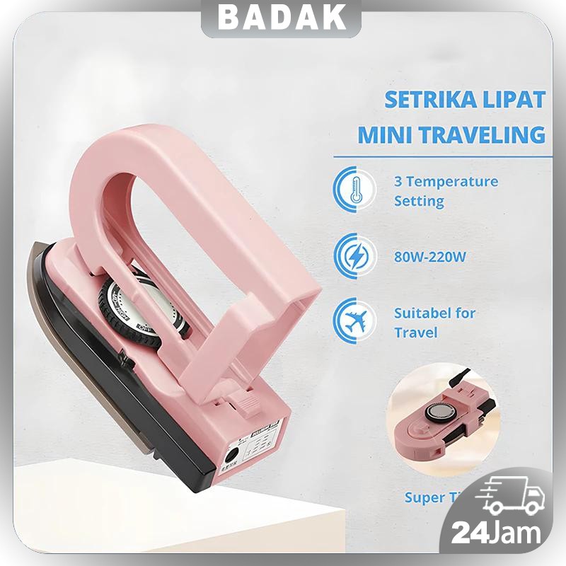 Jual Setrika Mini Traveling Strika Lipat Gosokan Listrik Iron Portabel ...