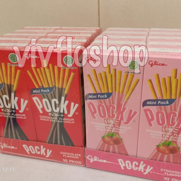 Jual BR Biskuit Pocky Glico (10 x 22 gram) Pocky - Coklat | Shopee Indonesia