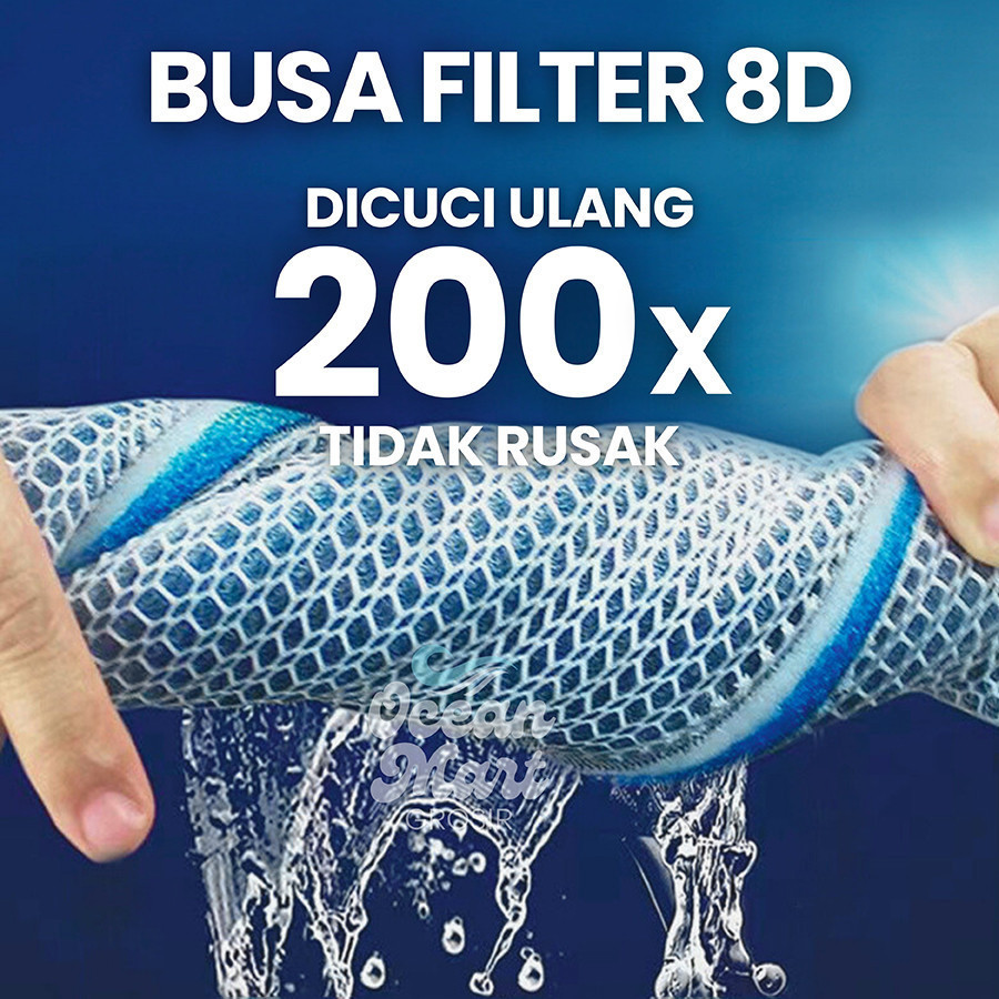 Jual Busa 8 Lapis Honeycomb Filter 8D Magic Kapas Aquarium Media Nano ...