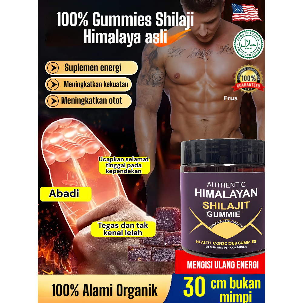 Jual ️COD Tersedia ️ 100% Asli Shilajit Himalaya 30 Butir Gummy ...