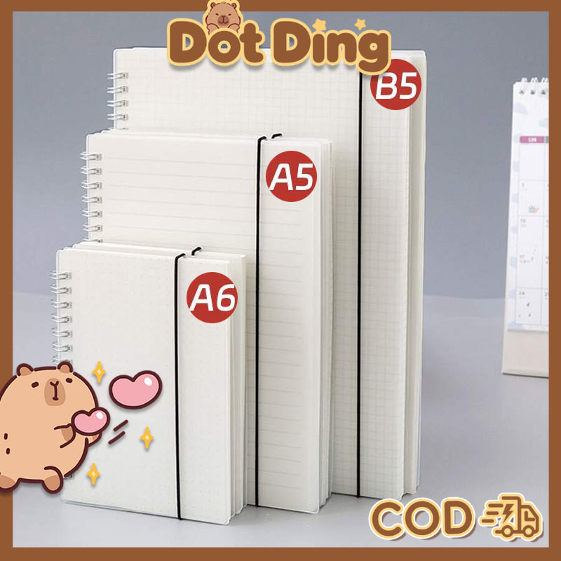 Jual [DOTDING] Buku Catatan Koil Transparan B5/A5/A6 Buku Catatan Bisnis Buku Catatan Siswa Buku ...