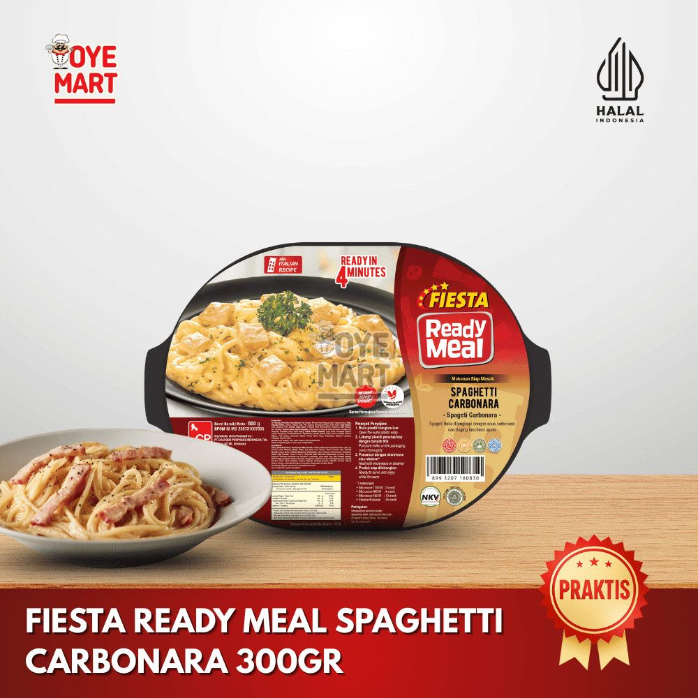 Jual FIESTA READY MEAL SPAGHETTI CARBONARA 300GR / PASTA SPAGHETTI ...