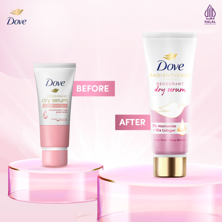 Jual DOVE Radiant + Care Deodorant Dry Serum (TUBE) | Shopee Indonesia