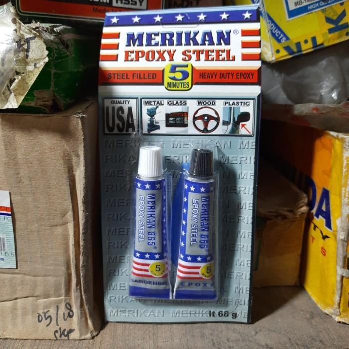 Jual Lem Besi / Epoxy Steel Merikan 66gr (Besi, Kayu, Kaca, Plastic ...