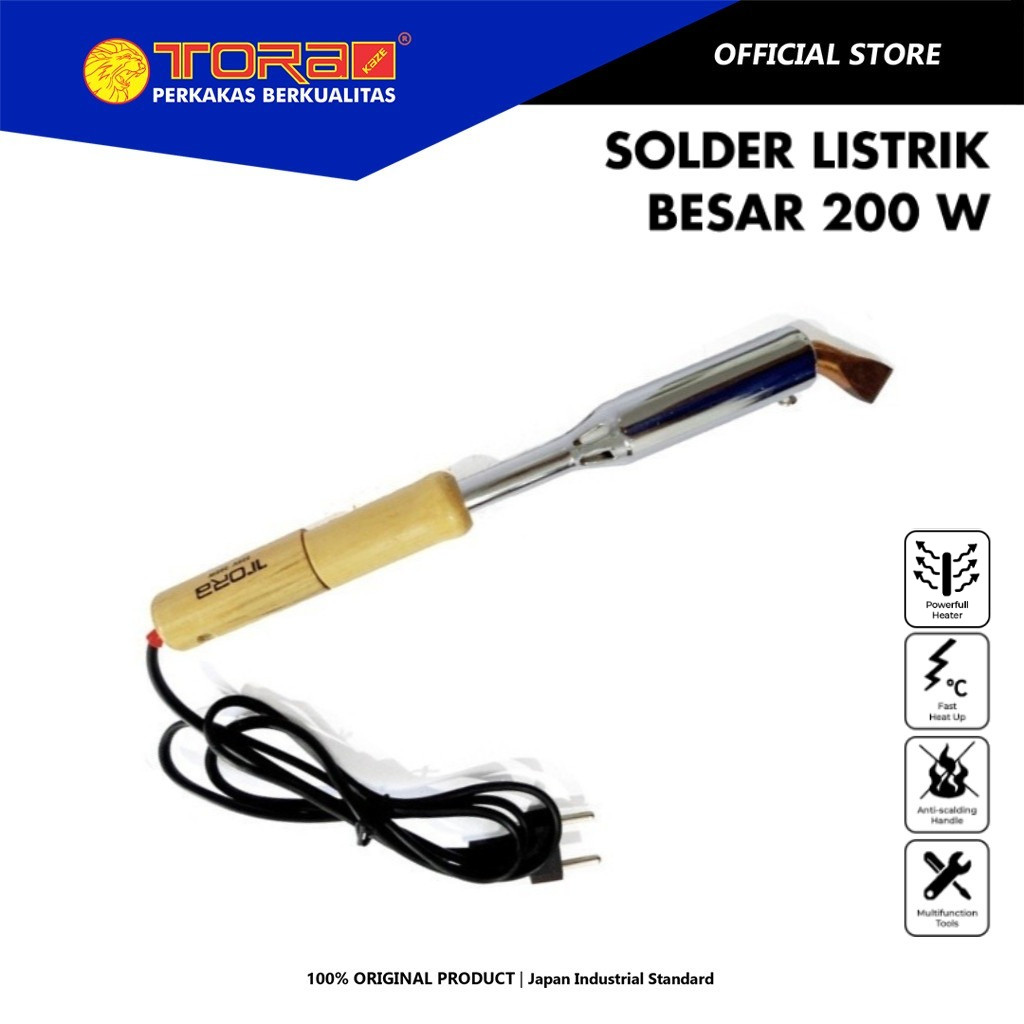 Jual TORA Alat Solder Listrik Besar 200 W - Solder Iron Electric ...