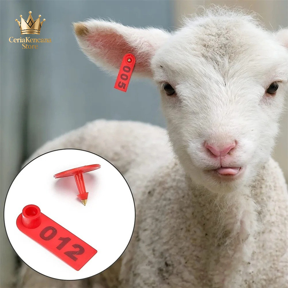 Jual Eartag Kambing Domba Ear Tag Sapi Babi 100pcs Penanda NOMOR 1-100 ...