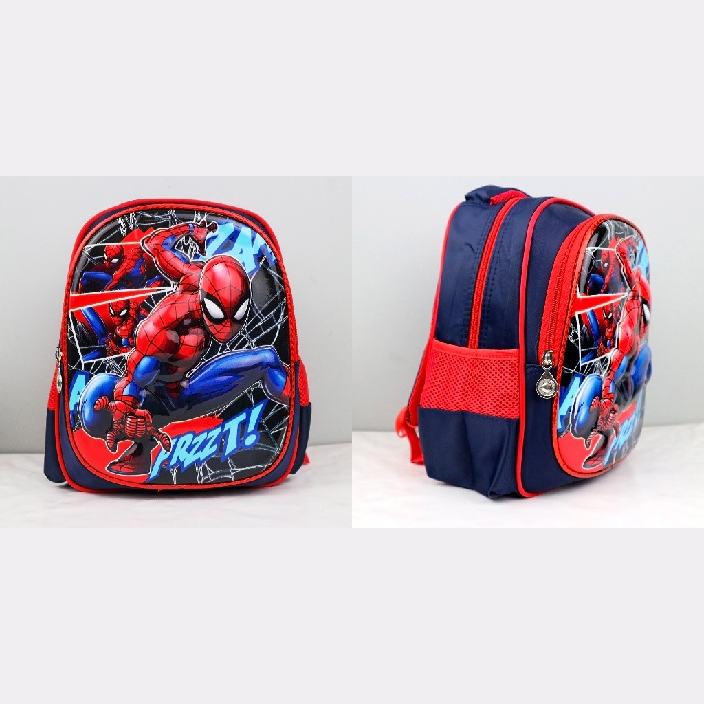 Jual Tas Sekolah Anak TK Ransel SpiderMan - Tas Anak TK Timbul 3D -Unicorm Mario Bross 1202 ...