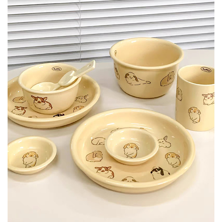 Jual BUNNY SERIES/Piring Aesthetic Ala Korea/Piring Vintage/Korean ...