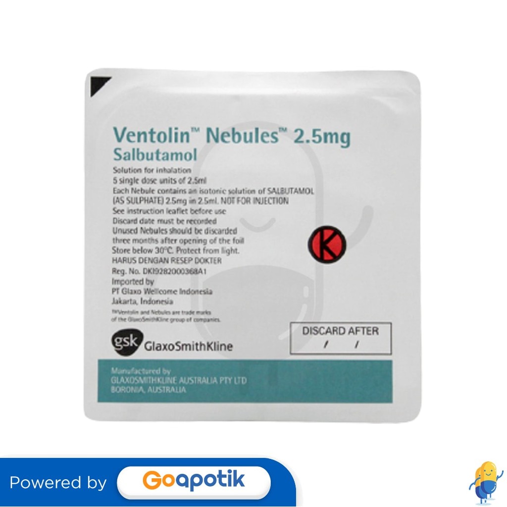 Jual Ventolin Nebules Pack 5 Nebules | Shopee Indonesia