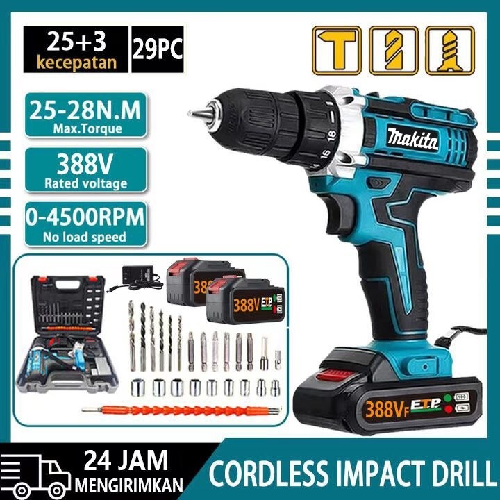 Jual MAKlTA 766VF Mesin Bor Cordless / Bor Baterai / Bor Listrik / Bor ...