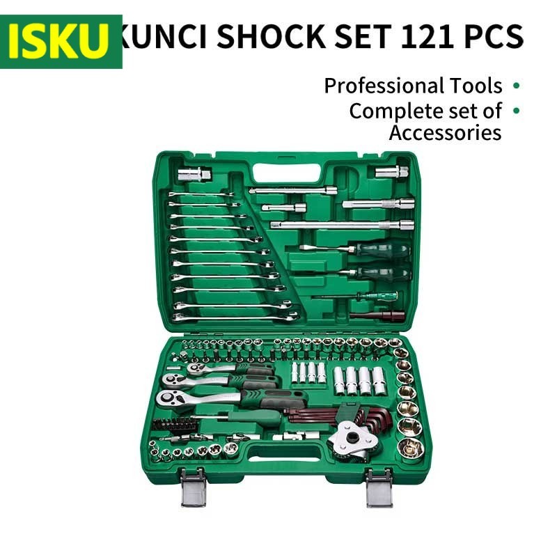 Jual ISKU Tools Set 121Pcs-72Gigi Kunci Shock Lengkap Termasuk Ratchet ...