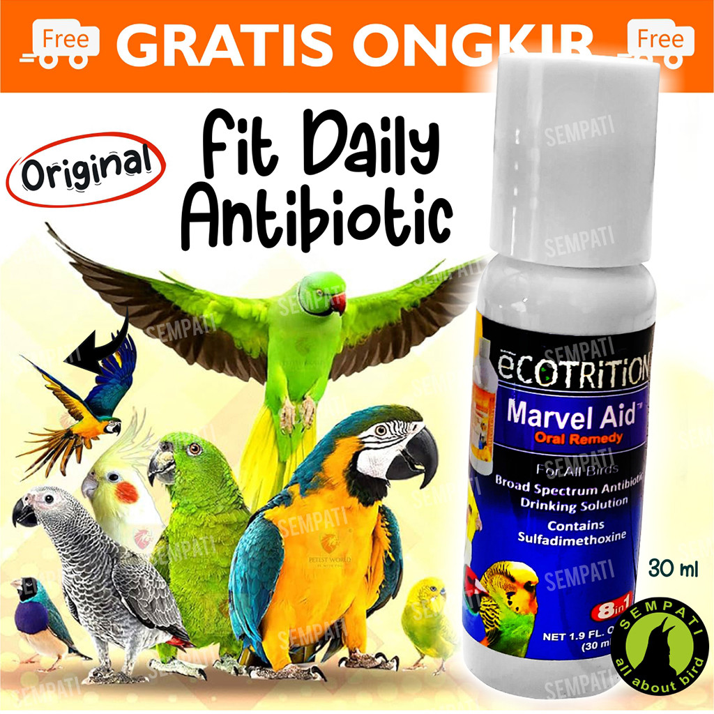 Jual SEMPATI Marvel Aid Oral Remedy 30ml For All Bird Obat Burung ...