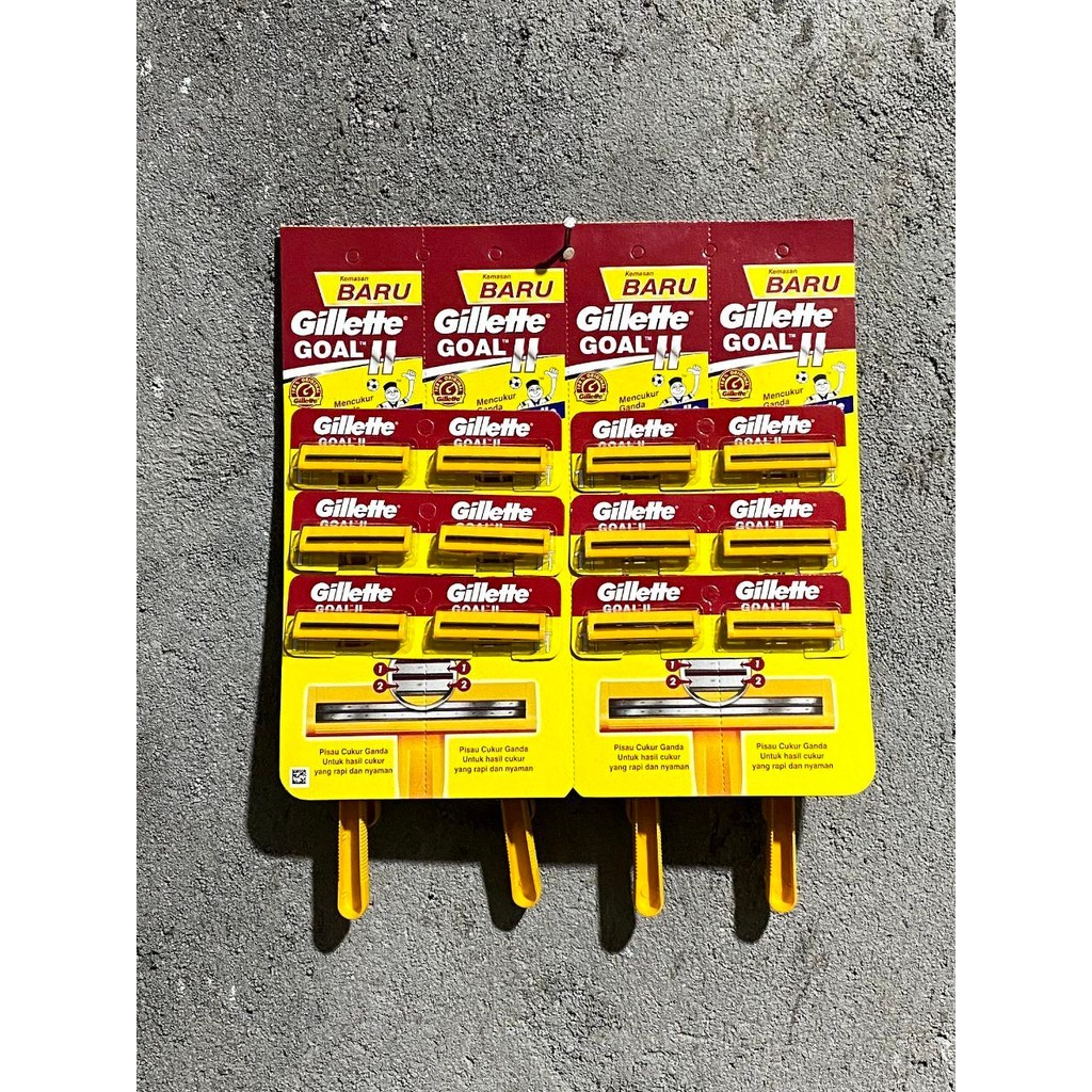 Jual Gillette Alat Cukur Goal 2 Isi 12 Razor Pisau Cukur | Shopee Indonesia