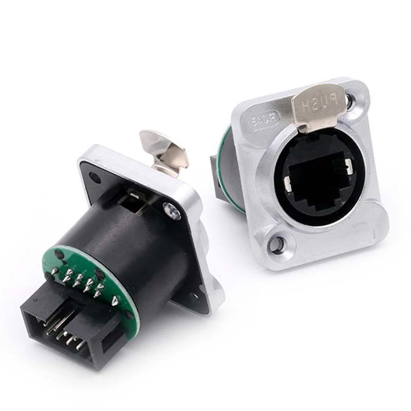 Jual Ethercon Pcb Panel Rj45 Dengan 8 Pin Socket Soket Konektor Indoor ...