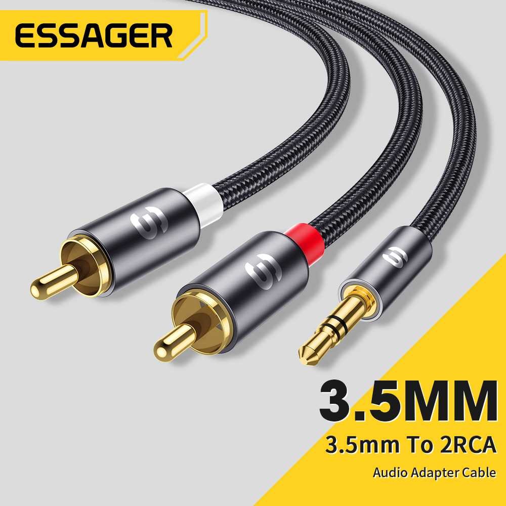 Jual Kabel Audio Jack 3.5mm to 2 RCA Adapter Splitter HiFi 2M EYPZJ ...