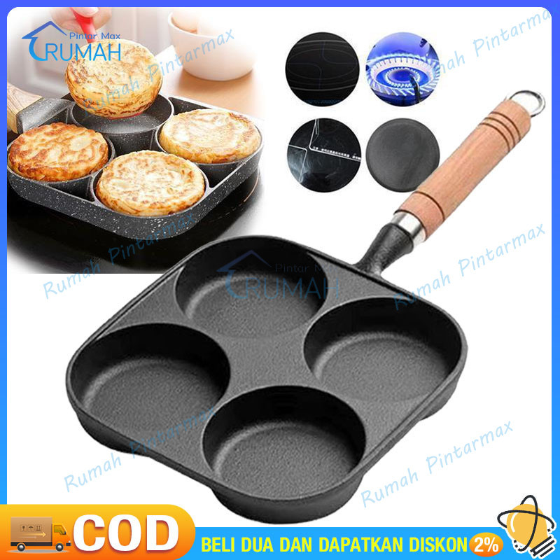 Jual PANCI CETAKAN TELUR 4 DATAR CETAKAN MARTABAK Panci Wajan 4 Lubang ...