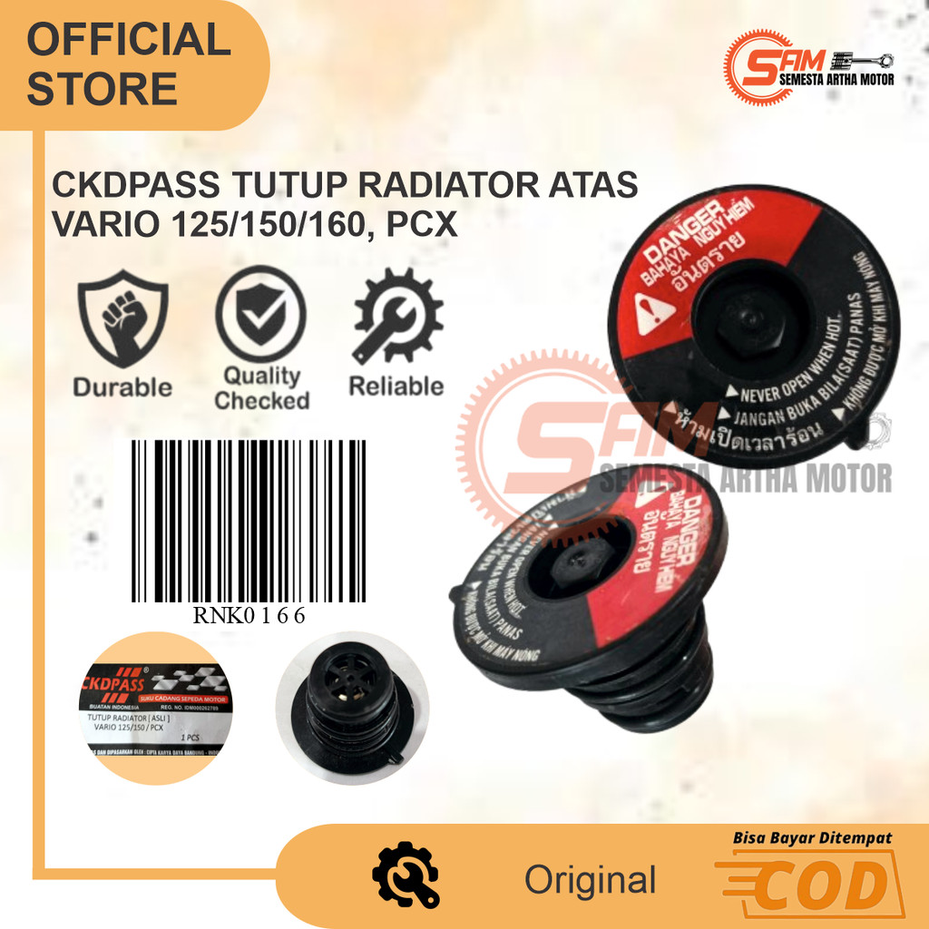 Jual CKDPASS Tutup Radiator Atas Honda Vario PCX 125 150 160 FI ESP LED ...
