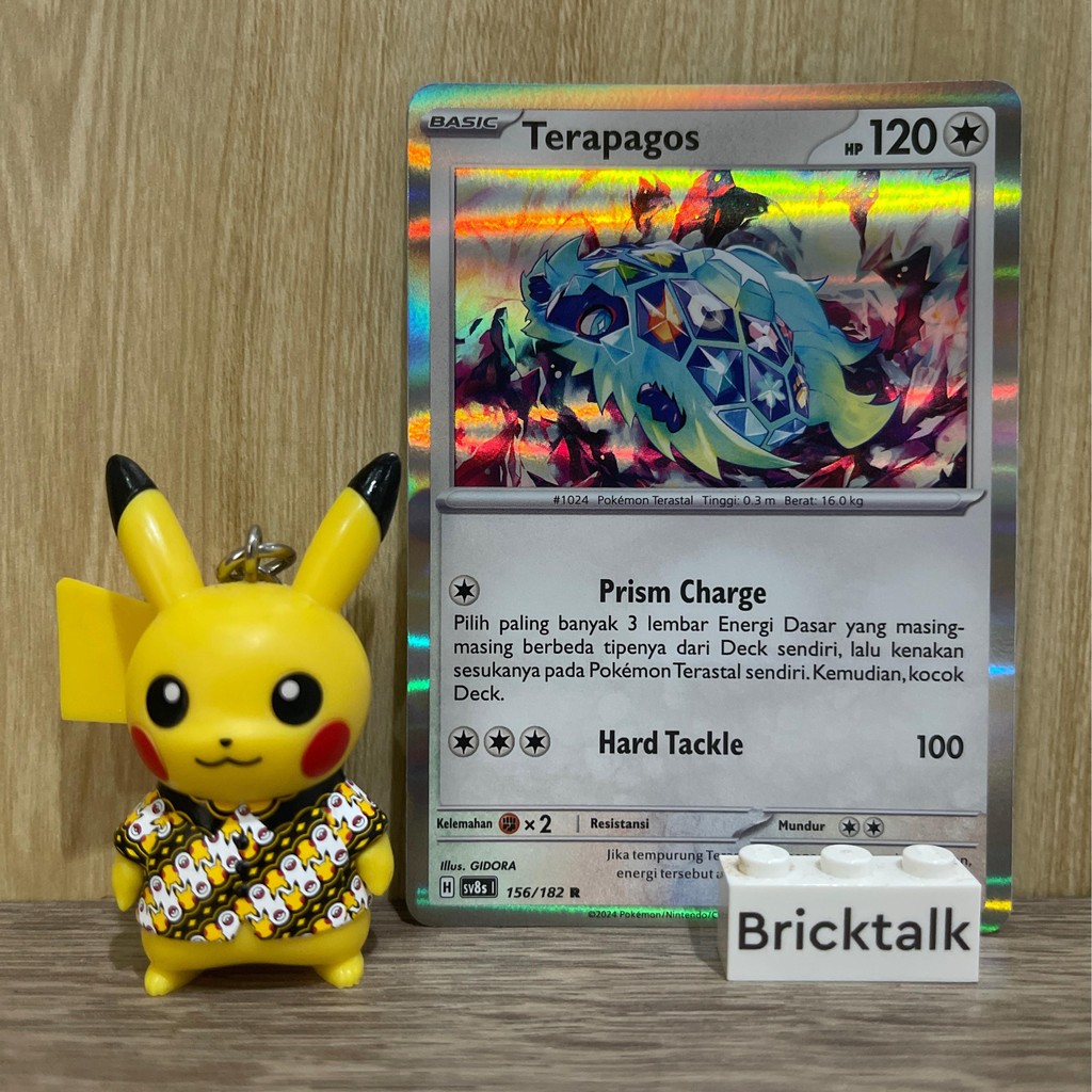 Jual Kartu Pokemon TCG sv8s Terapagos 156/182 R Kilat Mengkilap, Kilat ...