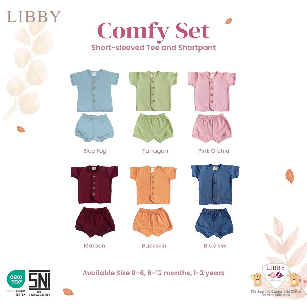 Jual LIBBY COMFY SET EARTH COLOR SERIES Setelan Pendek Kancing Depan ...